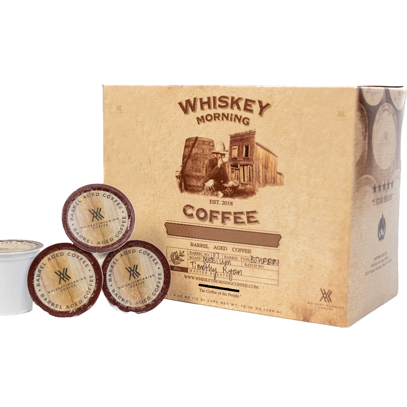 Whiskey and Bourbon Barrel Aged Coffee: Single Serve Pods - Whiskey ...
